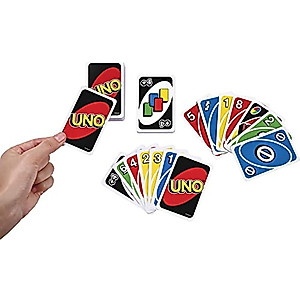 UNO Card Game, Gift for Kids and Adults, Family Game for Camping and Travel in Storage Tin Box [Amazon Exclusive]