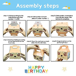 Cartoon Blue Dog Party Candy Bags 16pcs Dog Family Goodie Gift Boxes for Kids Boys Girls Blue Dog Theme Birthday Party Supplies Baby Shower Decorations