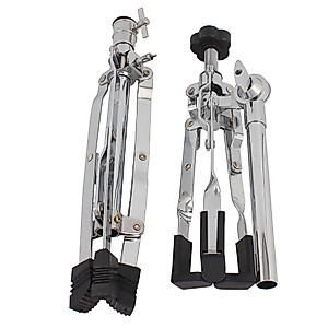 Ochine Snare Drum Stand Drum Pad Stand Kit Snare Stand Practice Pad Stand Adjustable Snare Stand Double Braced Tripod Practice Snare Drum Stand for 10-15 Inch Drum Pad, Snare Drum Beginners