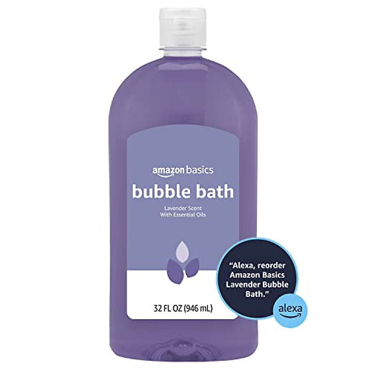 Amazon Basics Bubble Bath, Lavender Scent, 32 Fluid Ounces, Pack of 1