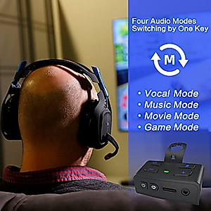 Beloader Magic Voice Adapter for PS5 Controller,Voice Changer,Superhuman Hearing, Sound Enhancer, Support 3.5 mm Audio Jack/Type-C Audio Jack Headphones.