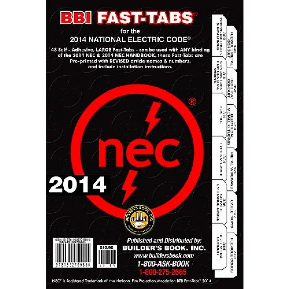 NFPA 70 : National Electrical Code (NEC), Paperback, 2014, with Fast Tabs Set