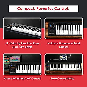 Nektar Impact GX49 49-Key USB MIDI Keyboard Controller