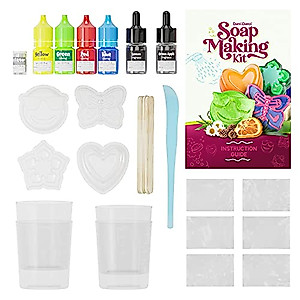 Dan&Darci Soap Making Kit for Kids - Crafts Science Toys - Birthday Gifts for Girls and Boys Age 6-12 Years Old Girl DIY Soap Kits - Best Educational Craft Activity Gift for 6-12 Year Old Kids