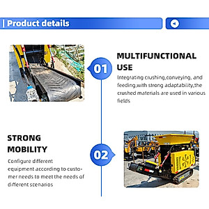 Mini Mobile Jaw Crusher with Belt Conveyor - Stone Crusher for Quarry & Mining
