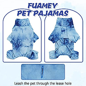FUAMEY Dog Pajamas,Tie Dye Puppy Turtleneck Sweater,Dog Clothes for Small Dogs Girl Boy,Dog Outfits Sweatshirt for Medium Dogs,Sphynx Hairless Cat Onesies Shirts,Doggie Jumpsuit,Frenchie Jammies
