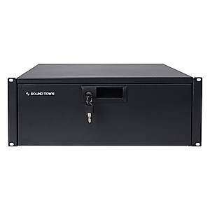 Sound Town 19-inch 4U Locking Rack Drawer, with Protection Foam (STRD-4D)