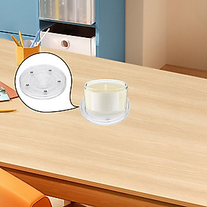 FarBoat 4Pcs 3-Inch Plastic Turntable Acrylic Turntable Organizer Bearings Hardware for Kitchen Spice Rack Table Cake (Clear)