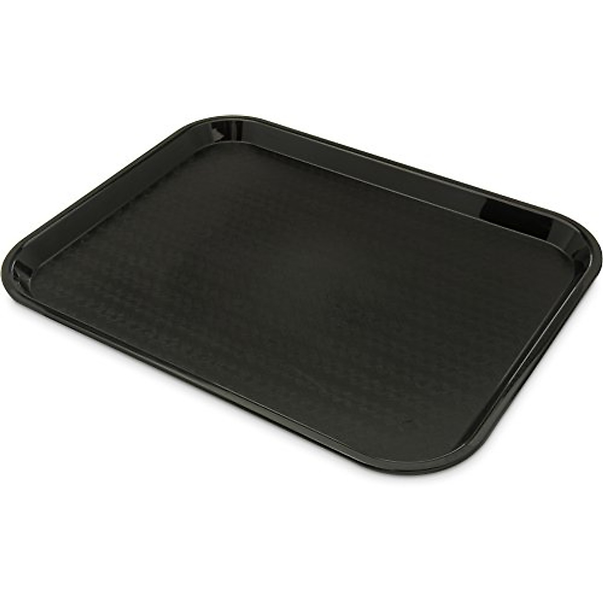 Carlisle FoodService Products Cafe Plastic Fast Food Tray, 14" x 18", Black