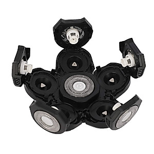 AidallsWellup Men's 5-in-1 Electric Shaver, 6 Blade Replacement Head