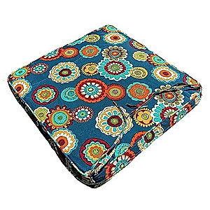 BELLRINO Outdoor Waterproof Patio Cushion Covers 24" X 22" X 4" Set of 4 Replacement Slipcovers Decorative Cushion Cover for Chair Seat Garden Bench Porch Couch P003-24X22X4-4PC Cover ONLY