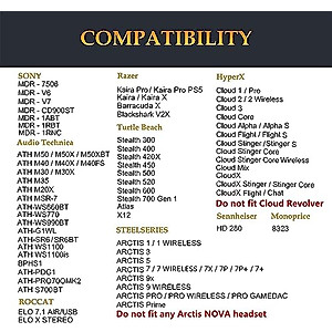 SOULWIT Cooling Gel Replacement Earpad for Audio-Technica ATH M50X/M40X, HyperX Cloud/Alpha, SteelSeries Arctis, Ear Cushion for Sony MDR-1ABT/1RBT/1RNC/7506, Turtle Beach Stealth 420X/600 & More