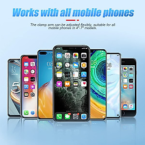 Moioee Car Air Vent Phone Mount, Auto-Lock Gravity Stable Stand Mobile Phone Holder with Upgrade Clip, Vehicle Hands Free Cradle Cell Phone Holder Mount Universal Fit for All Smartphones (Silver)