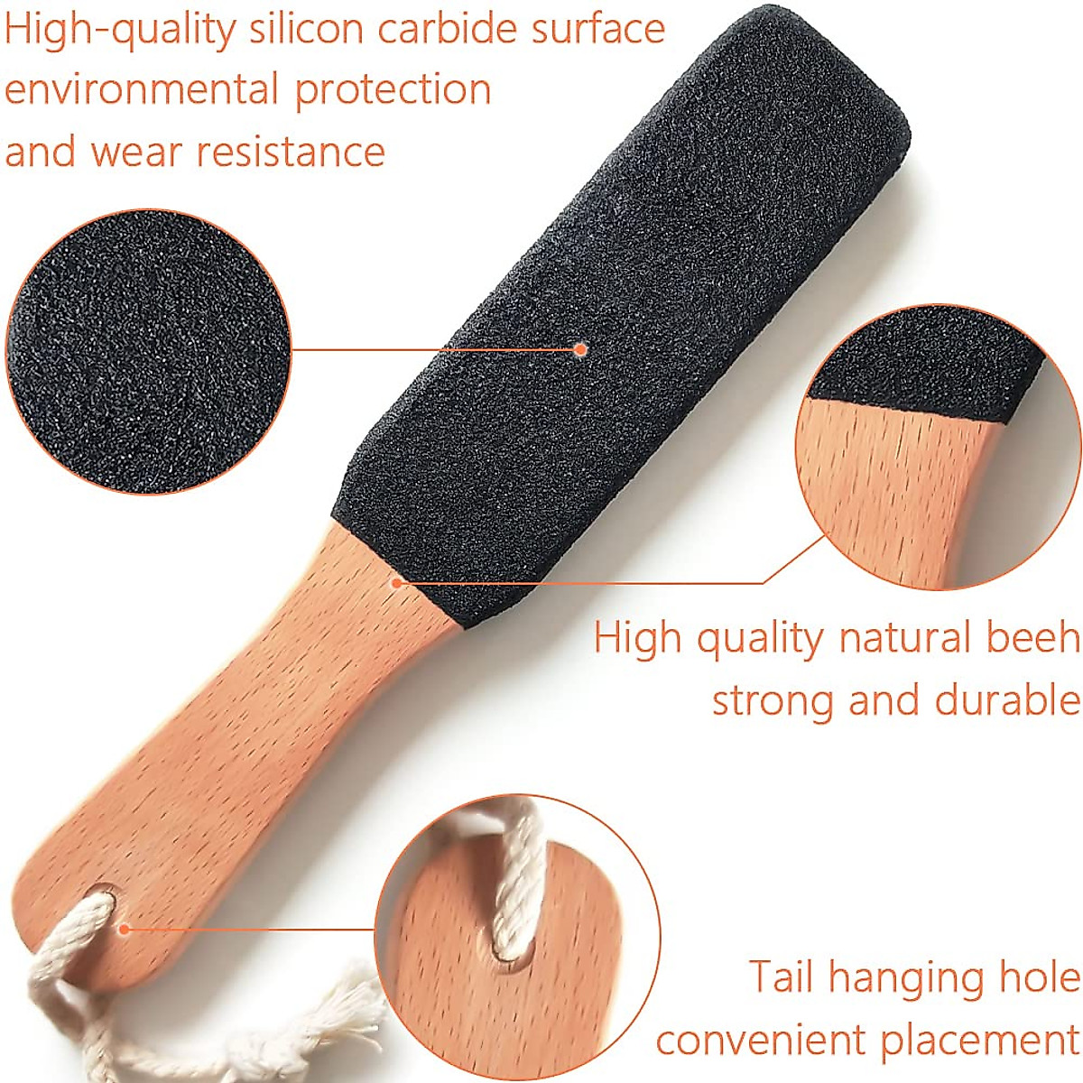 Foot Scrubber Callus Remover for Dead Skin,Corn,Exfoliator and Hard Skin,Pumice Stone Pedicure Tool Foot File fit Wet and Dry Feet - 1 Piece