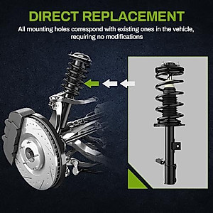 AUTOSAVER88 Front Complete Struts & Coil Spring Assembly Compatible with 2001-2012 Ford Escape, 2001-2006 & 2008-2011 Mazda Tribute, 2005-2011 Mercury Mariner