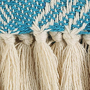 DII Transitional, Basketweave Woven Throw, 50x60, Teal