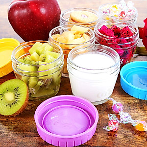 OYSIR Glass Baby Food Storage Containers,12 Pcs,4 oz Baby Jars with Lids, Reusable Small Glass Baby Food Containers for Infant & Baby, Freezer, Microwave/Dishwasher Safe