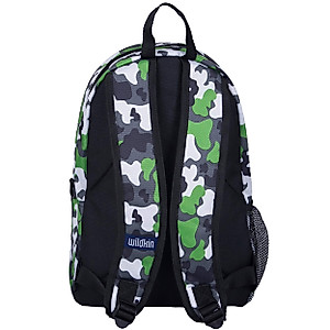 Wildkin 15-Inch Kids Backpack for Boys & Girls, Perfect for Early Elementary Daycare School Travel, Features Padded Back & Adjustable Strap (Green Camo)