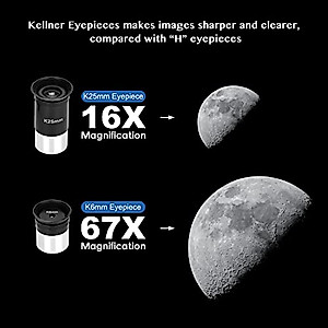 AOMEKIE Telescopes for Kids with K6/25 Eyepieces Telescopes for Astronomy Beginners and Adults with Adjustable Tripod 70mm Astronomical Telescopes with Phone Adapter Children's Day Gifts for Kids