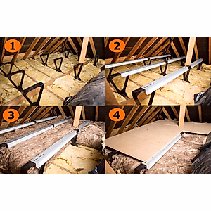 LoftZone StoreFloor Uni-Support Storage Rack, Engineered Wood, 18-Pack