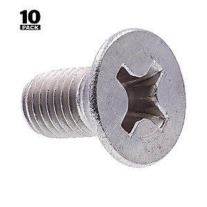 Prime-Line 9001699 Machine Screws, Flat Head, Phillips Drive, 1/4 in-28 X 1/2 in (10 Pack)