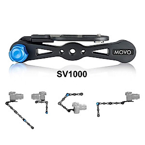 Movo SV1000 All-in-One Stabilizer Rig - Shoulder Rig, Selfie Stick, Handheld Stabilizer, and Grip for DSLR and Mirrorless Cameras up to 9 lbs (4kg)