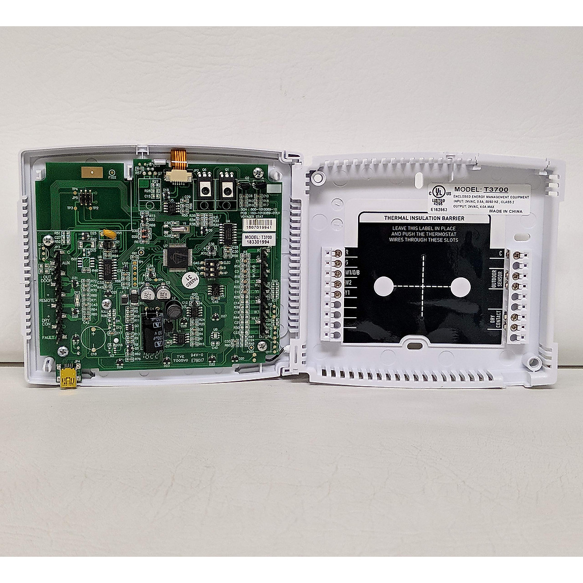 Venstar T3700 Residential Voyager WiFi Ready Thermostat - Works W/ Alexa When WiFi Module Installed, White, 6.3 x 5 x2.3