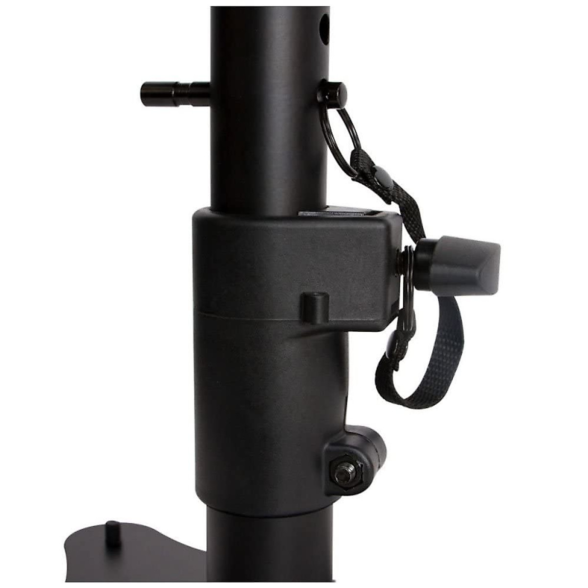 On-Stage SMS4500-P Clamp-On Studio Monitor Speaker Stands: Height-adjustable (9"-12.5"), locking pin for security, steel construction, nonslip rubber feet. Table/desk use, black finish. Pair.