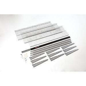 Rubbermaid Fasttrack Rail Storage 48"x16" 3-Shelf Kit, 350 lbs. Per Shelf, for Home/Garage/Shed/Workshop Organization