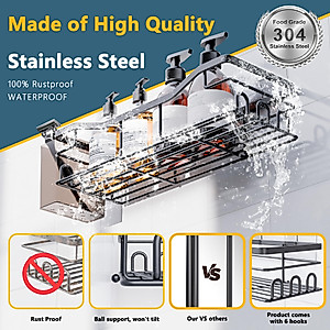 Shower Caddy 4 Pack and Mesh Shower Caddy Portable,Rustproof Bathroom Organizer with Soap Dish,Toothbrush Holder&Hooks,with Zipper, Quick Dry Outdoor Shower Bag for Camping, Beaches and Dormitories