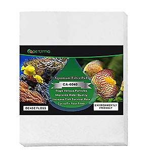 capetsma Aquarium Filter Pad, Polishing Filter Pad 100 Micron - 24" x 16" - Cut to Fit - Safe and Durable