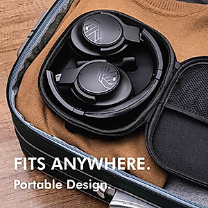 Bluetooth Headphones, PowerLocus Bluetooth Headphones Over-Ear, Passive Noise Cancelling Headphone with Microphone, 70Hrs Playtime, Foldable Wireless Headphones,Hi-Fi Deep Bass for Work,Home Office,PC