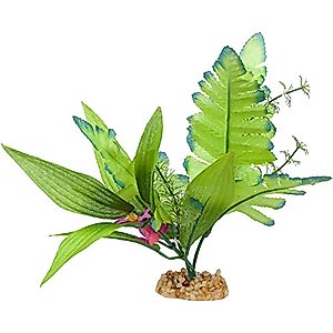 imagitarium Leafy Green Silk Aquarium Plant