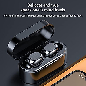 Wireless Bluetooth 5.0 Headset Touch Control- Bluetooth Headset Intelligent Noise Reduction Hd Call -Waterproof,Rich- and Full Bass,Long Standby Time,Compatible with iOS&Android for Sports Gym