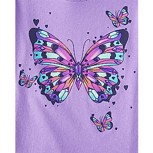 The Children's Place,Long Sleeve Animal Graphic T-Shirt,Plum Twist,XLarge (14)