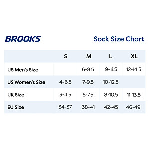 Brooks Ghost No Show Socks I Performance Running Low Profile Socks with Arch Support for Men & Women - Black - X-Large