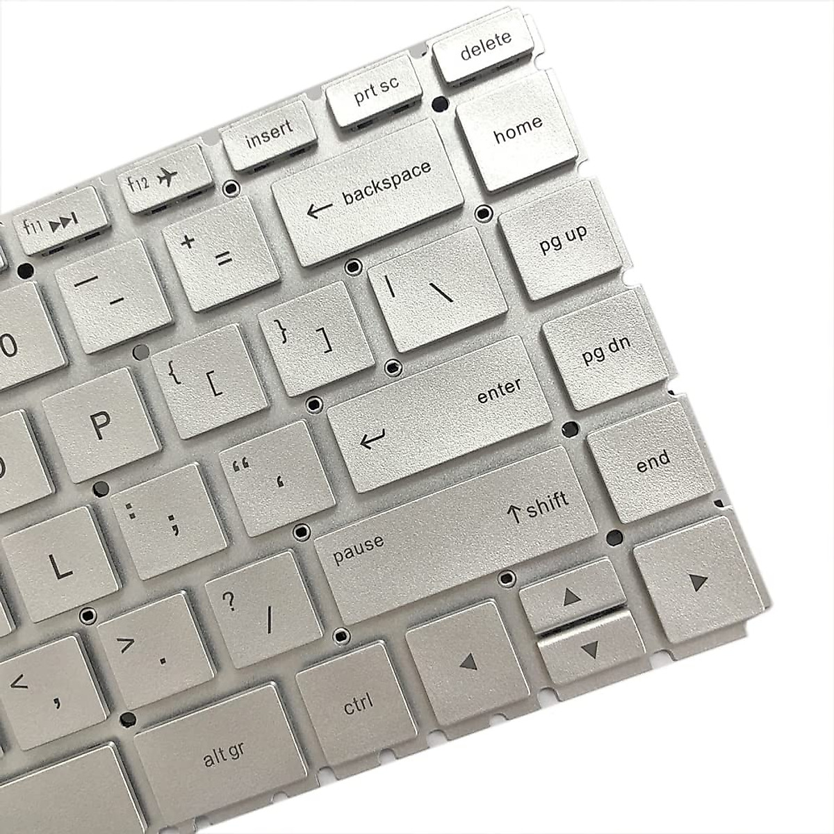 GinTai US Laptops Keyboard with Backlit Replacement for HP Pavilion X360 14-BA 14T-BA 14M-BA 14-BS Series/14-BW 14-BF 14m-CD 14m-DH 14m-CF 14-DK (G) Silver