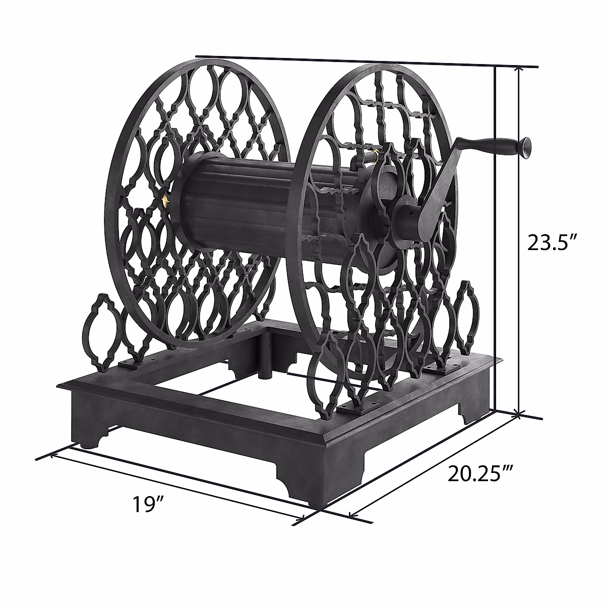 Lush Landscapes Metal Ornamental Hose Reel II