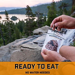 Peak Refuel Fudge Brownie Dessert Bites | Freeze Dried Backpacking and Camping Food | Tasty Trail Treat | High Protein Snack Packs (Brownie 1-Pack)