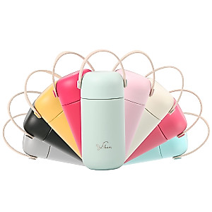 Yerbam 5.5oz Mini Tumbler Stainless Steel Vacuum Insulated Water Bottle Double Wall Thermos Flask Small Size BPA Free Leakproof (brink pink)