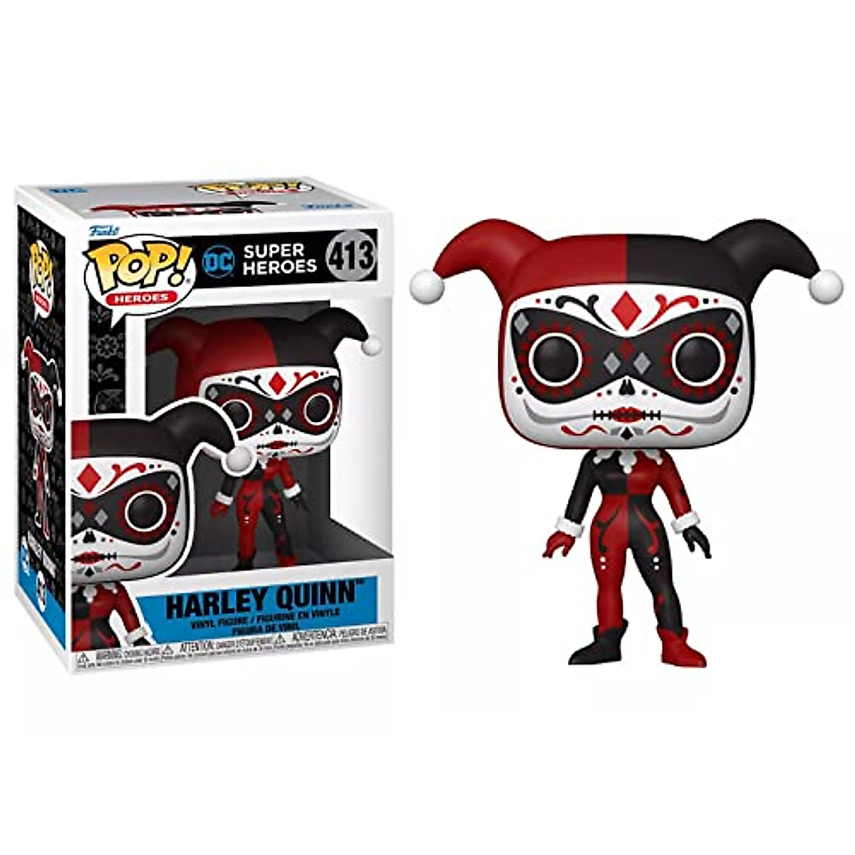Funko Dia de Los Muertos - Harley Quinn Pop! Vinyl Figure (Bundled with Compatible Pop Box Protector Case)