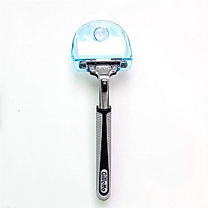 Suction Cup Holder Single Rack Bathroom Shower Bath Clear Blue Reusable Plastic Durability and Attraction