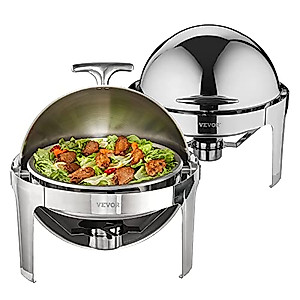 VEVOR Chafing Dish Buffet Set, 2 Packs, Silver