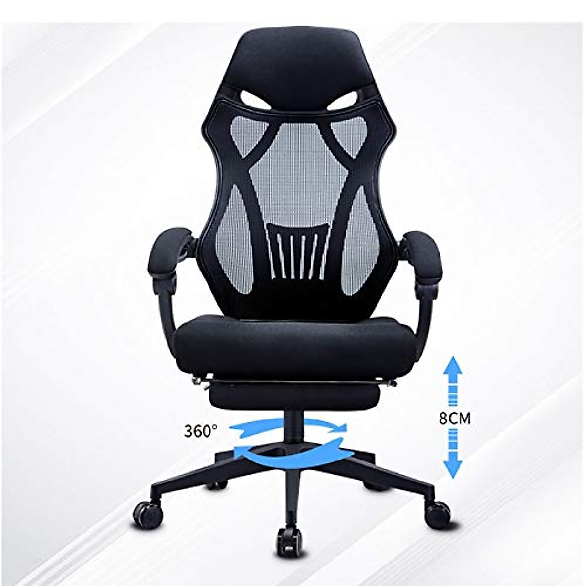 Office Chair Ergonomic Desk Chair Mesh Computer Chair Lumbar Support Modern Executive Adjustable Rolling Swivel Chair Comfortable Mid Task Home Office Chair