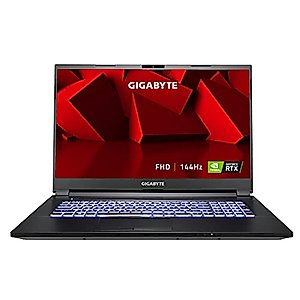 GIGABYTE A7 K1: 17.3" FHD IPS Anti-Glare 144Hz, AMD Ryzen™ 7 5800H, NVIDIA GeForce RTX 3060 GPU 6 GB GDDR6, 16 GB Memory, 512 GB PCIe SSD, Windows 11 Home- Gaming Laptop (A7 K1-BUS1130SB)