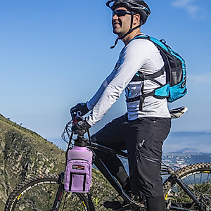 NATURE PIONEOR Insulated Water Bottle Holder with Shoulder Strap for Half Gallon 64 OZ Sports Water Jugs Bottles, Carrier/Pouch Sleeve for Outdoor Camping, Hiking,Gym Not Fit Yetl