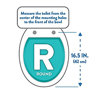 Ginsey Home Solutions Round Resin Toilet Seat, Sea Isle Standard , 59681