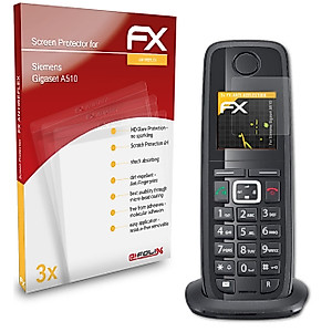 atFoliX Screen Protector compatible with Siemens Gigaset A510 Screen Protection Film, anti-reflective and shock-absorbing FX Protector Film (3X)