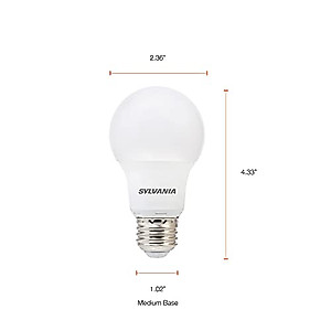 LEDVANCE LightSHIELD A19 Germicidal LED Light Bulb, 8.5W=60W, 10 yr, 800 lm, 2700K, Soft White - 4 Pack (41066)