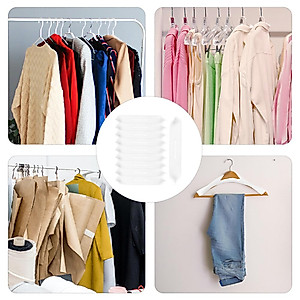 Uonlytech 50pcs Foam Padded for Hangers Clothing Hanger Sleeve Clothing Protectors Sponge Cases Shoulder Hanger Covers for Hanging Dresses Sweaters Suits White